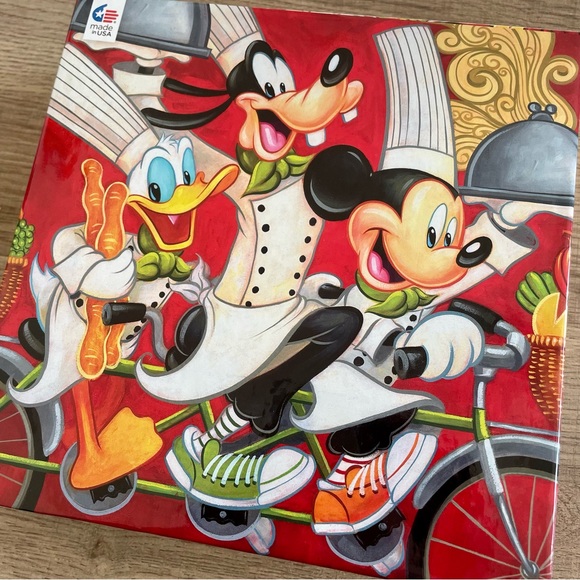 Disney | Games | Wheeling With Flavor Disney Puzzle Mickey Donald Goofy ...